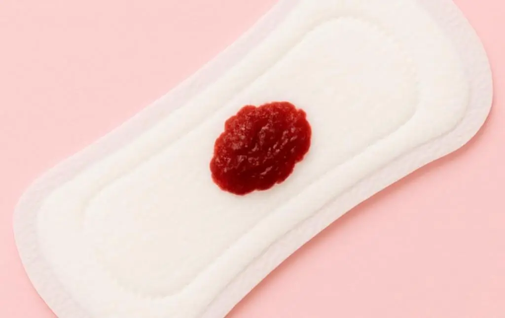 Period Blood Clot Is Good Menstrual Blood Blood Clots On Sanitary